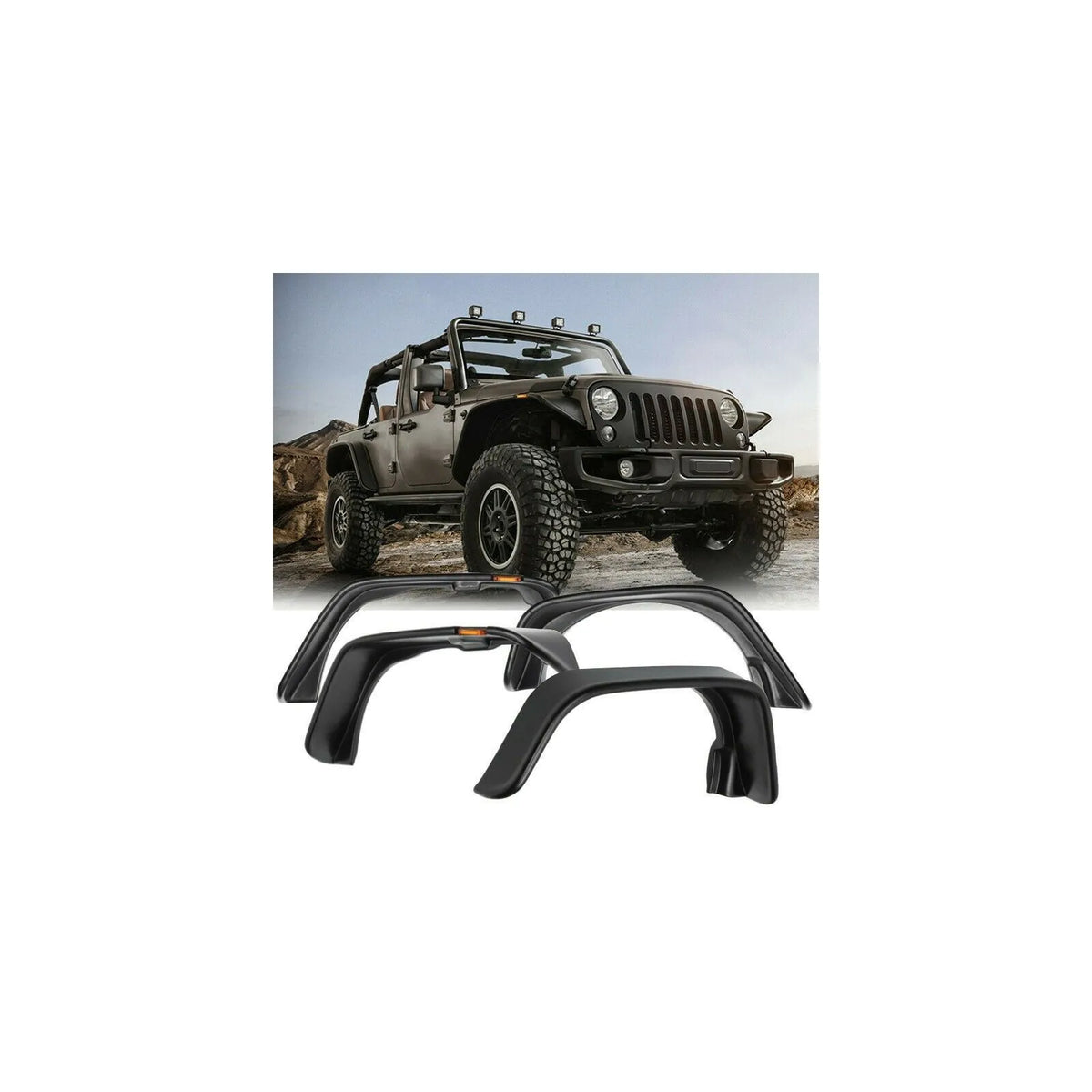 KIT ABAS JEEP WRANGLER JK E JKU, ABS FLAT STYLE – Nomad TT